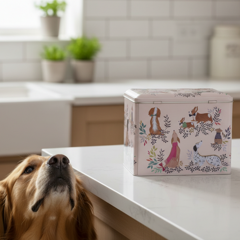 Sara Miller London Dapper Dogs XL Caddy Storage Tin With Lid — Pizzazz ...