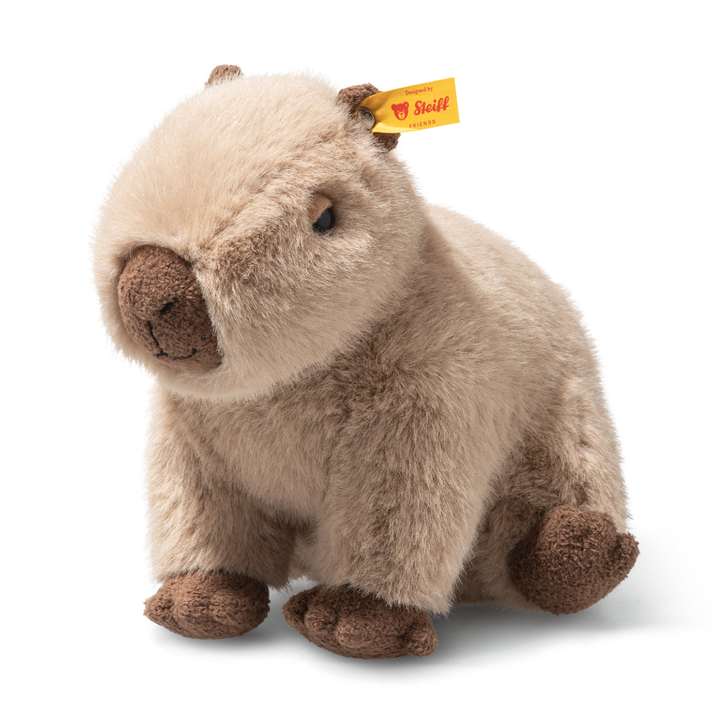 Official Brown Capybara Plush Soft Toy With Ear Tag 23cm 075834 ...