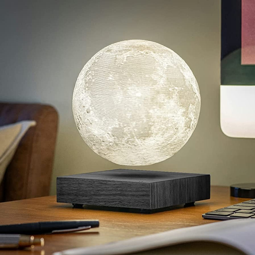 Gingko Smart 3D Printed Floating LED Moon Desk Lamp — Pizzazz Retail