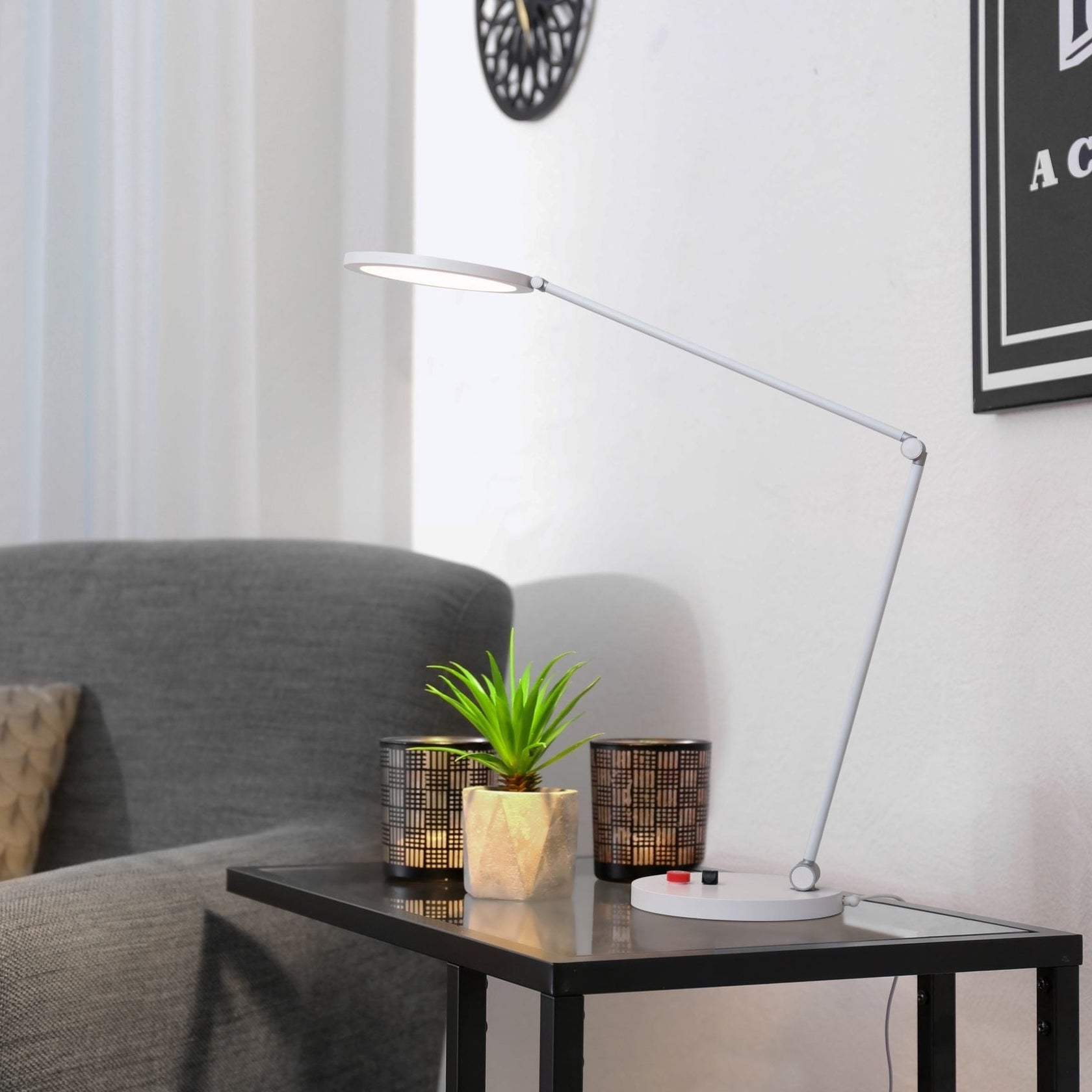 Daylight Company Tricolour White LED Desk Lamp & Adjustable Brightness ...