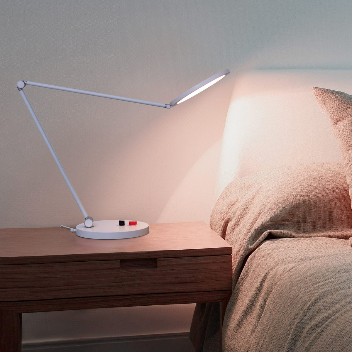 The Daylight Company Tricolour White LED Desk Lamp With Adjustable Hei ...